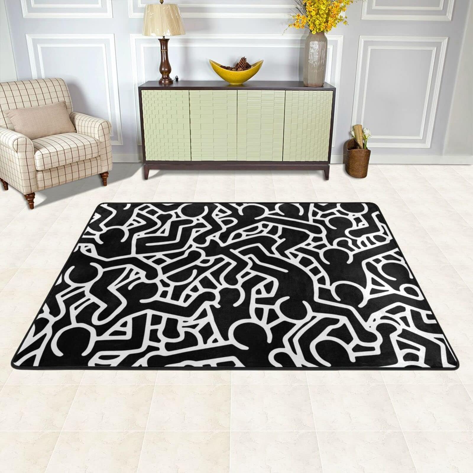 Amazon.com: Keith The Art and Dancing Figures Rugs Figure Dancing ...