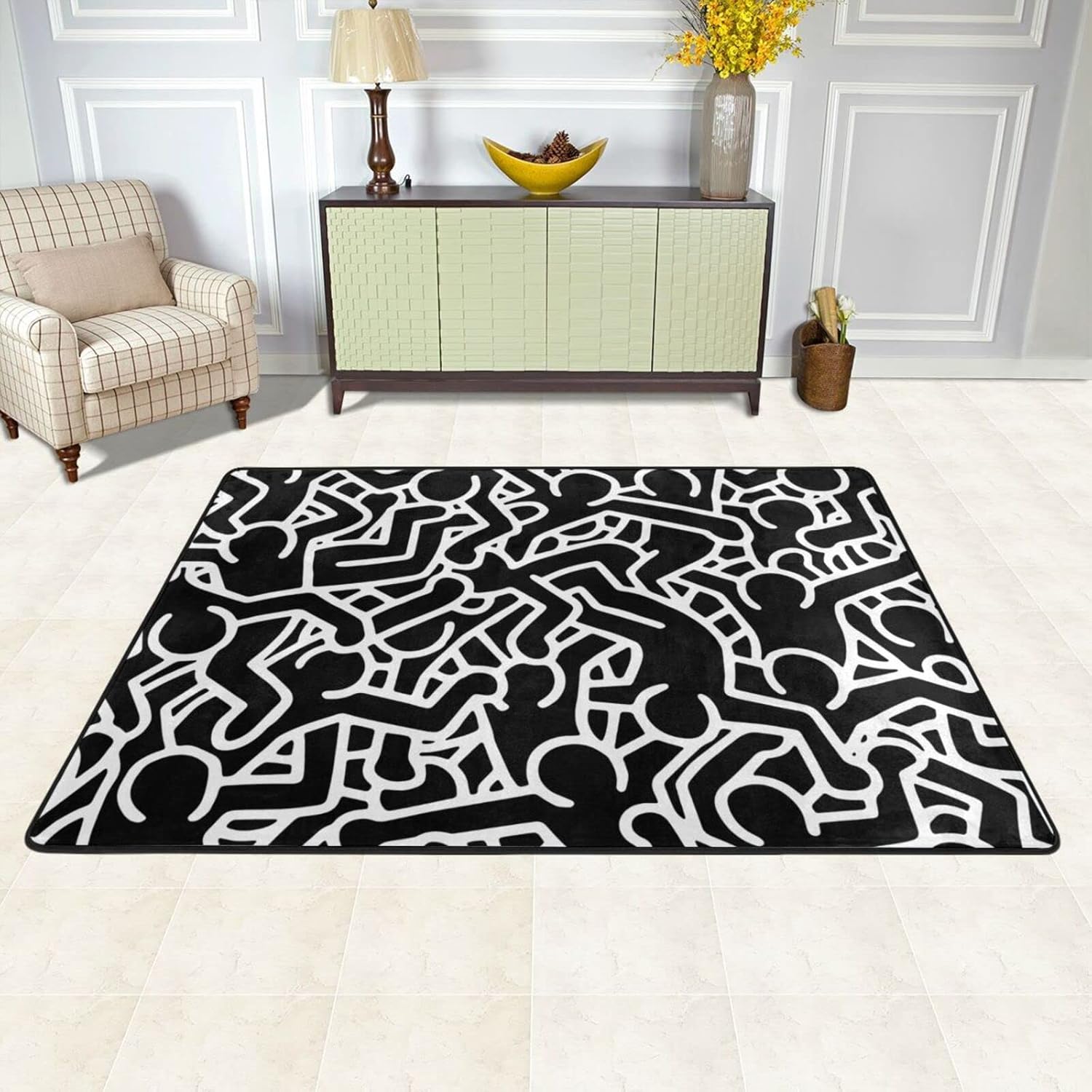 Amazon.com: Keith The Art and Dancing Figures Rugs Figure Dancing ...