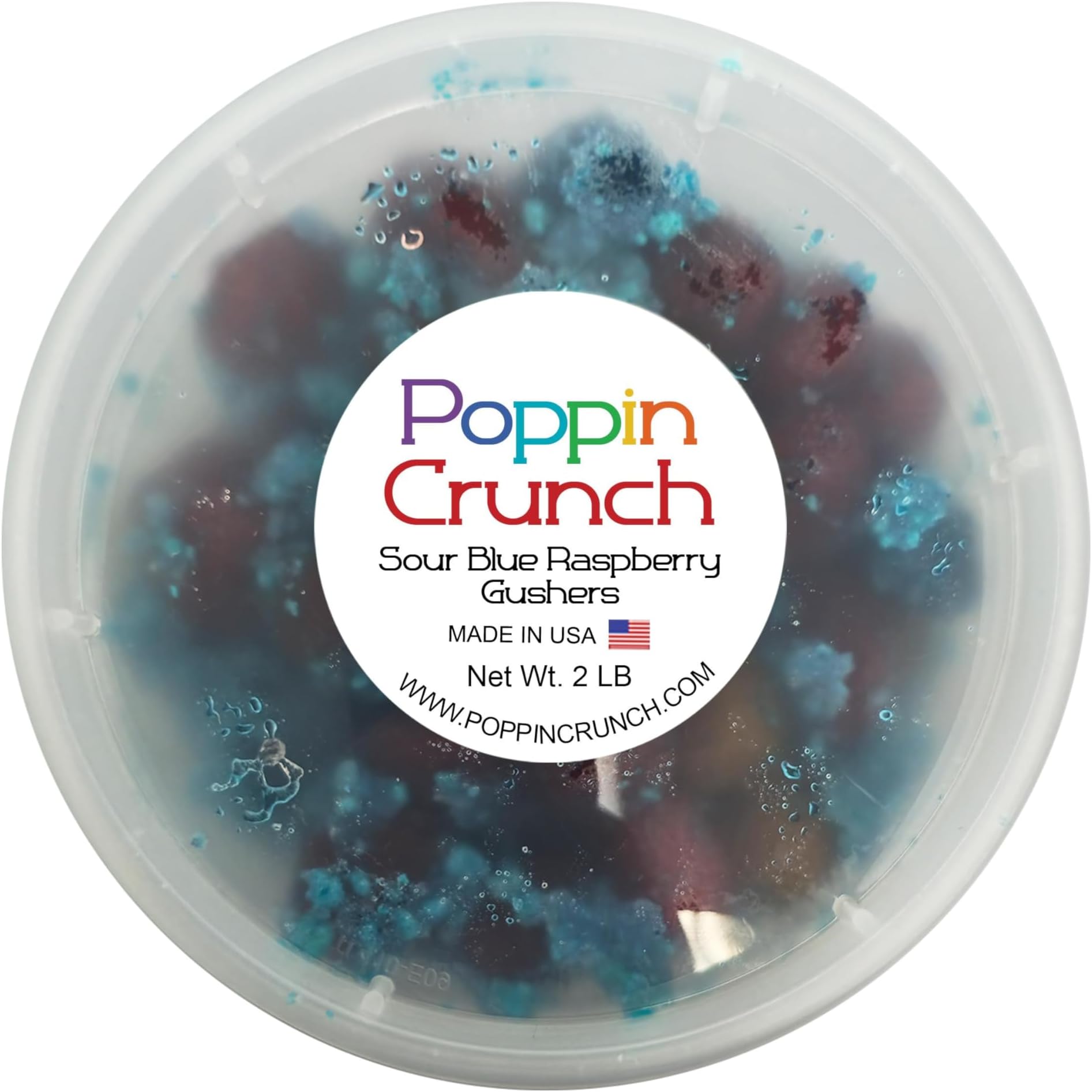 Amazon.com : Poppin Crunch Blue Raspberry Gushers Candy Snacks, 1-2 LBS ...