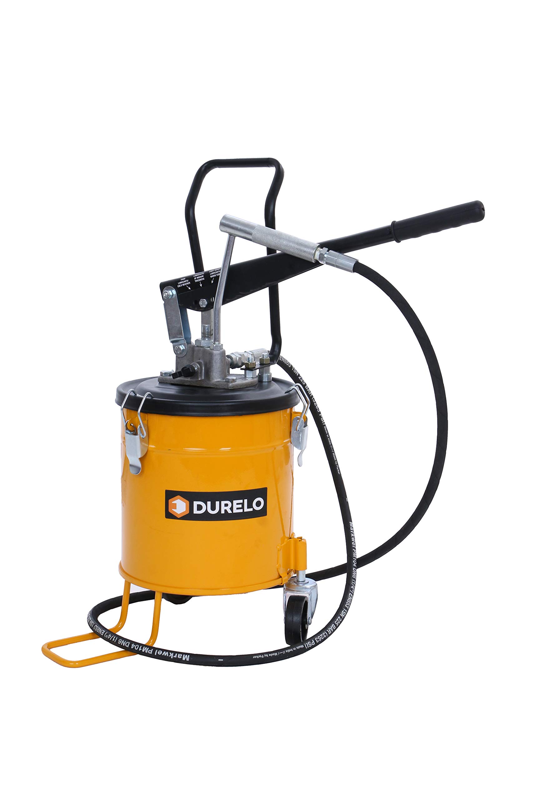 Buy DURELO Grease Bucket 6W with Wheel | High Pressure Grease Pump ...