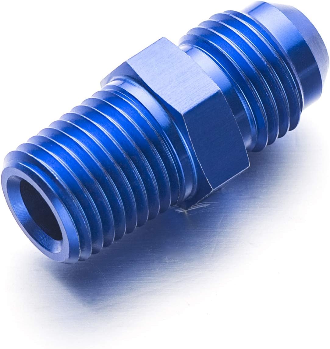 AN Fittings Aluminum AN06 X 1/4 3/8 Pipe Male NPT Male Straight Fitting ...