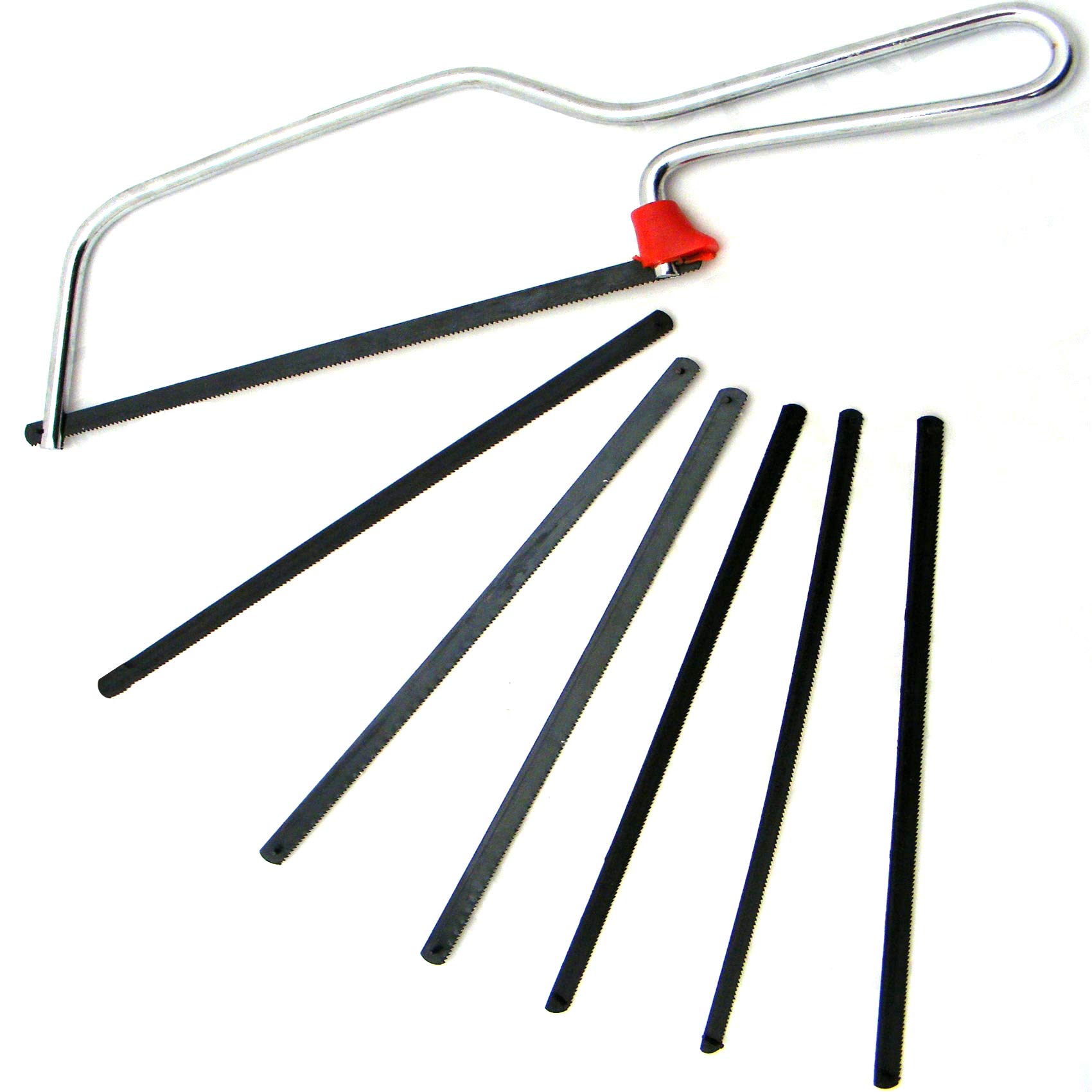 9" Junior Hacksaw with Finger Guard - Metal & Wood Saw with 6 Spare ...