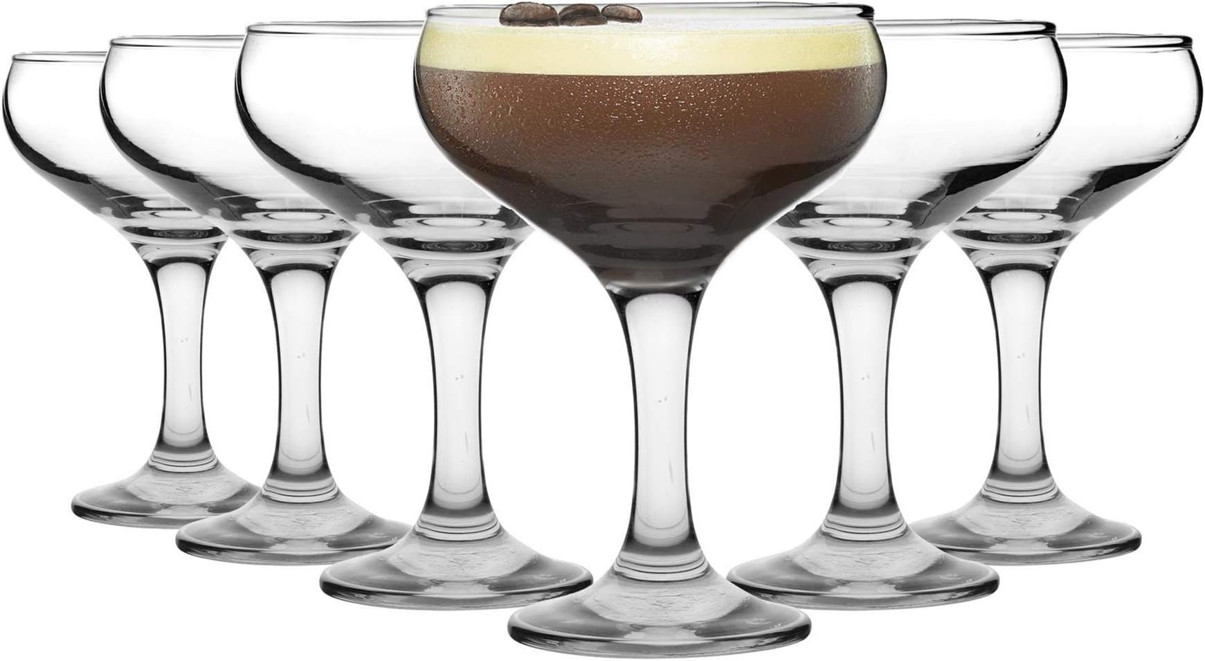 6X Clear 275ml America '20s Champagne Cocktail Saucers - Vintage Art ...
