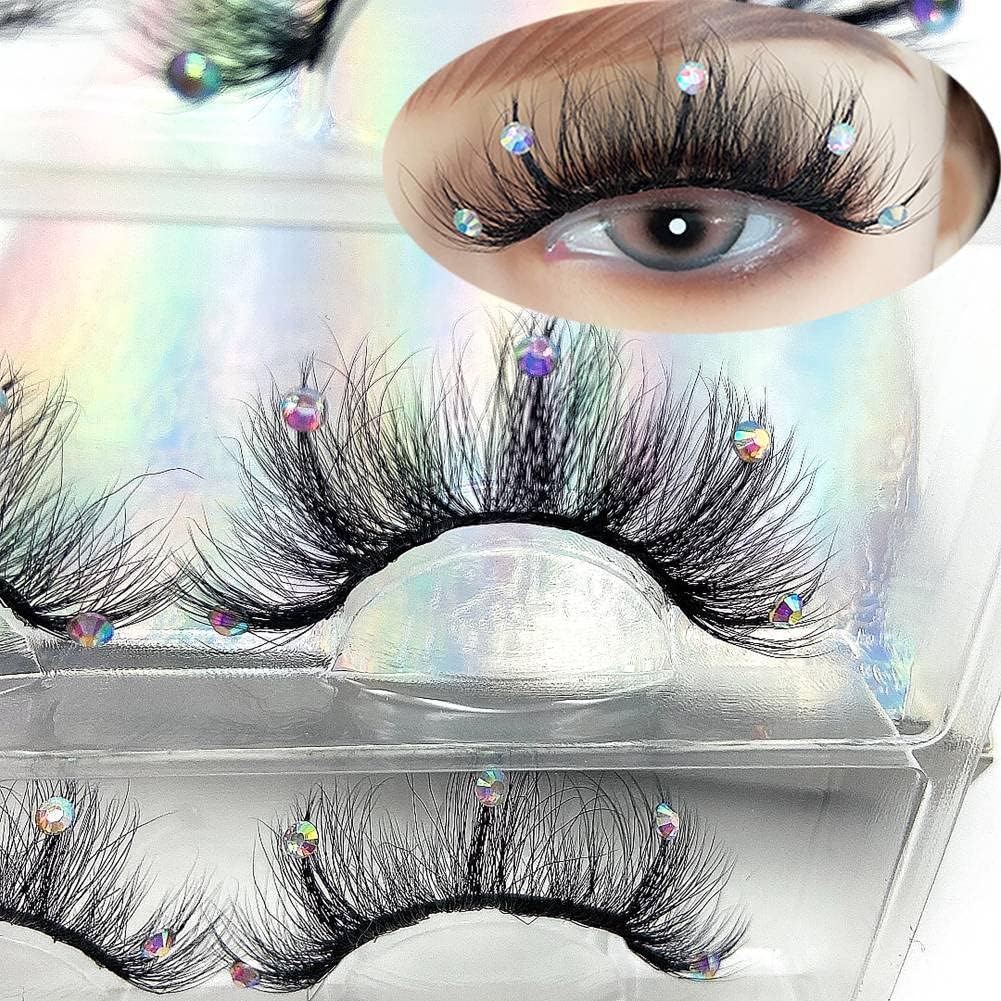 Amazon.com: Elegant Lashes D110 (Long Criss-Cross False Eyelashes with ...