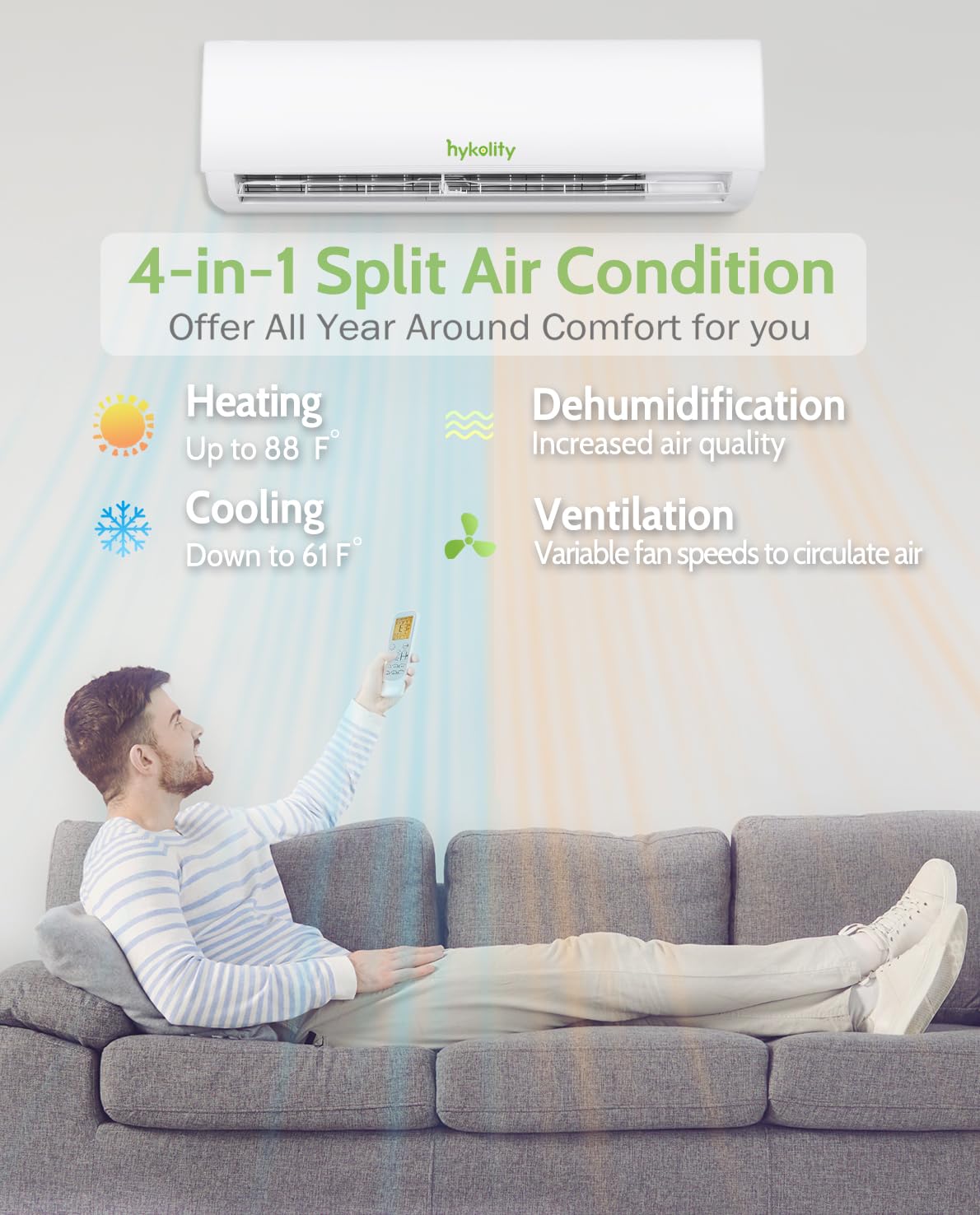 Snapklik.com : Wifi Enabled 12,000 BTU Mini Split Air Conditioner ...