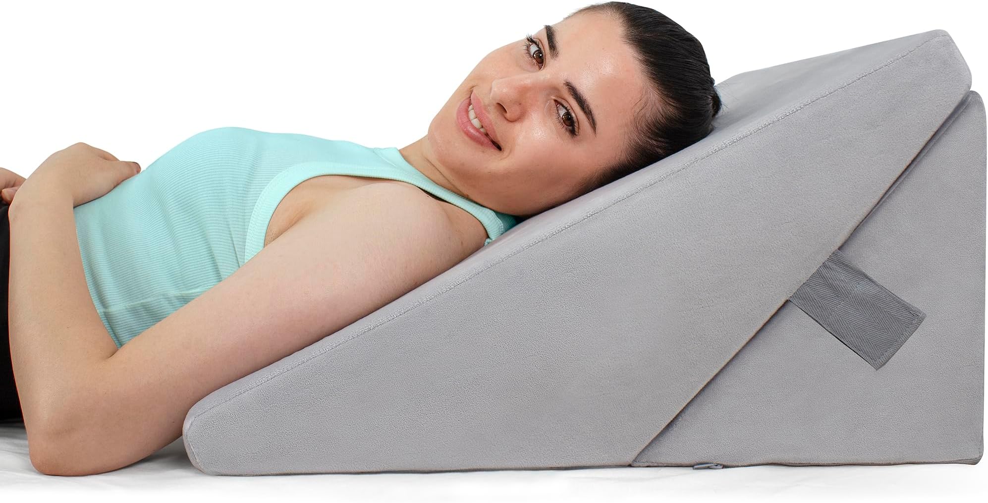Amazon.com: Healthex Bed Wedge Pillow - Memory Foam Top Adjustable 9&12 ...