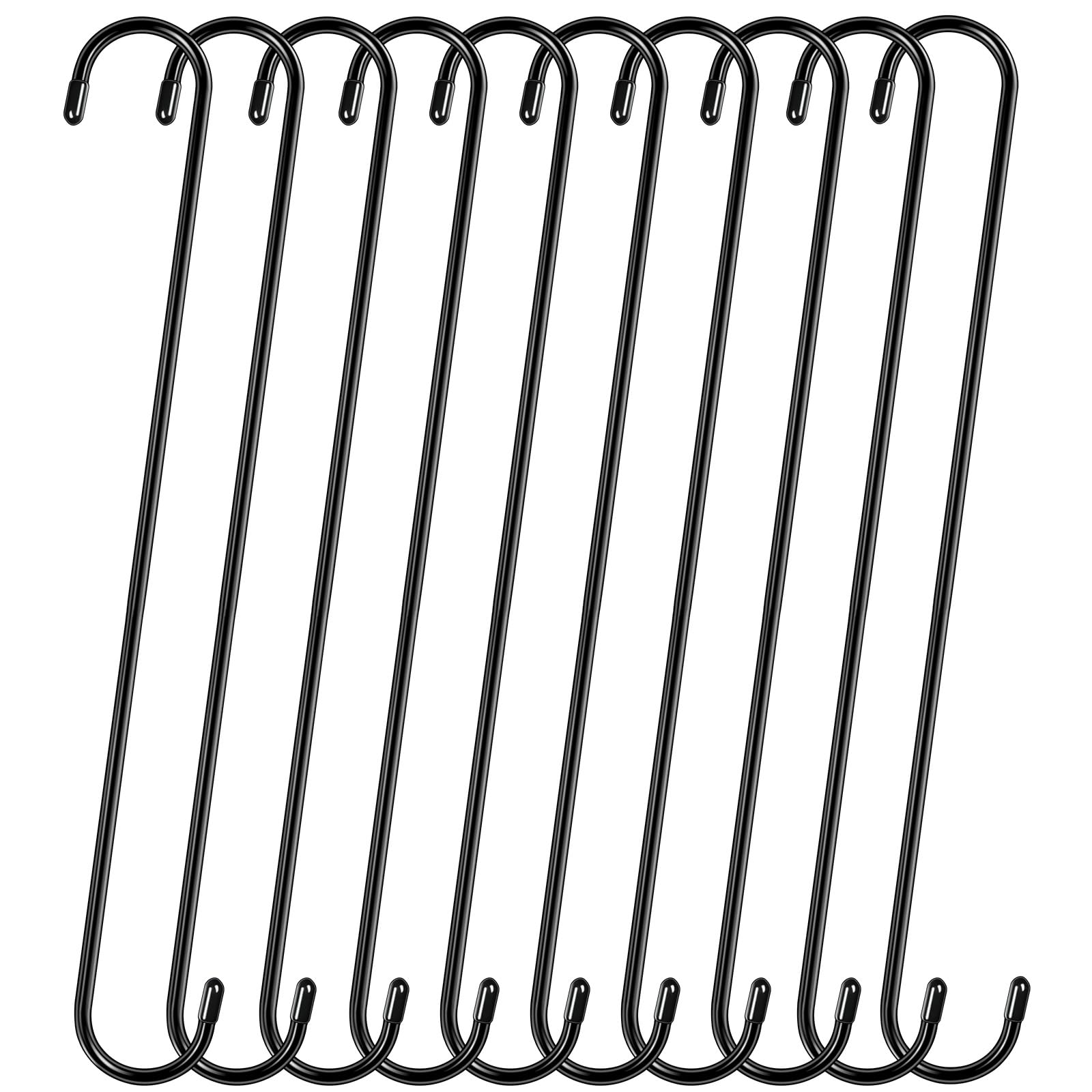 Snapklik.com : 10 Pack Extra Large S Hooks, 16 Inch Heavy Duty Long For ...
