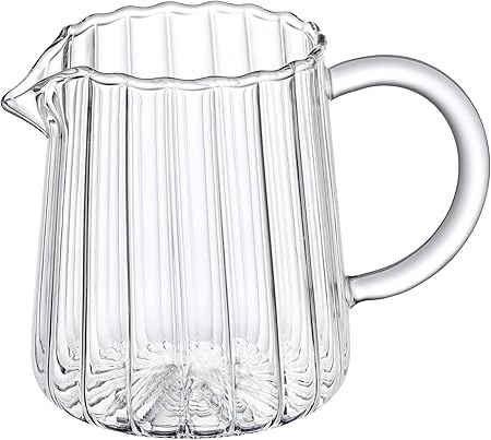 Amazon.com: JIEJE Small Glass Pitcher, 8.5 Ounces, Glass Tea Pitcher ...