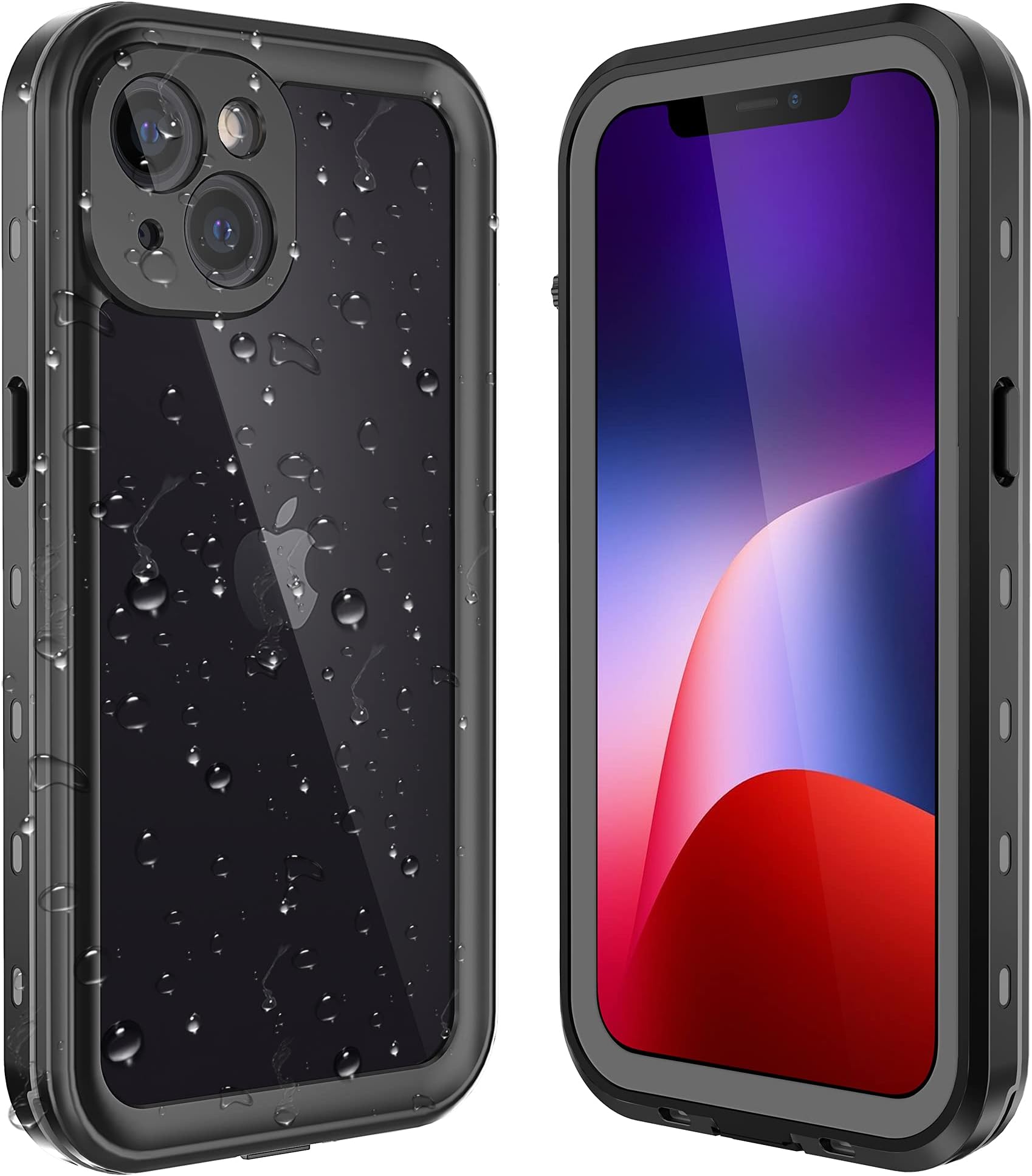 Amazon.com: SUPFINE for iPhone 13 Waterproof Case,[Built-in Screen ...