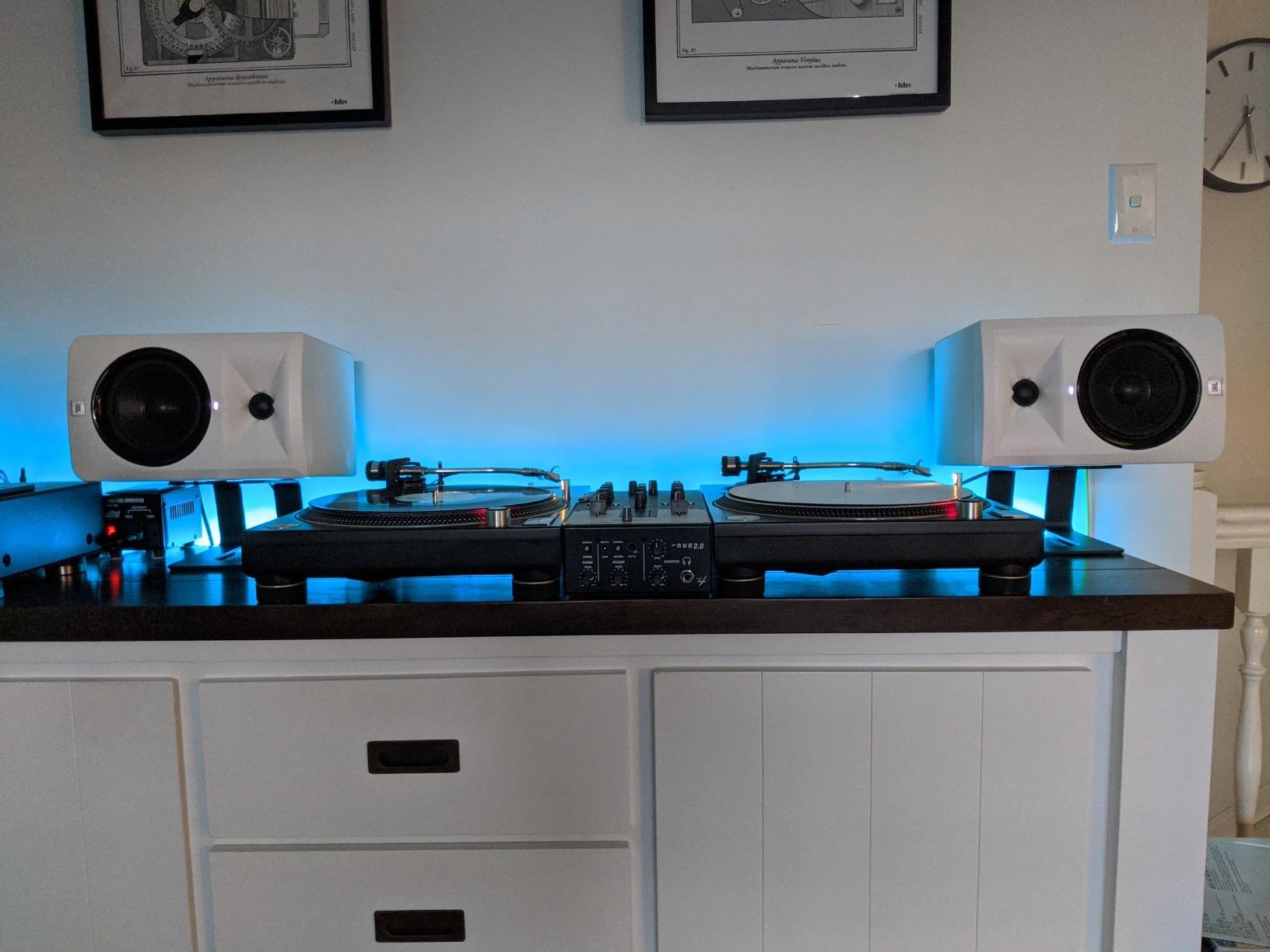 Stageek Aluminum Desktop Speaker Stands, Pair, Universal Desk Stand for ...