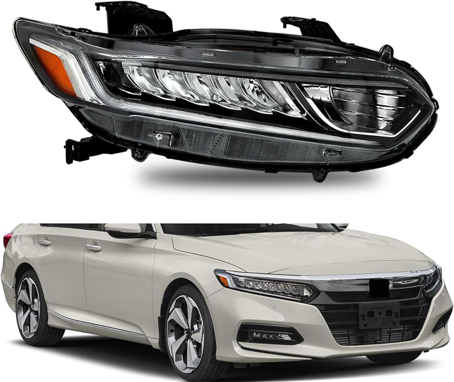 Amazon.com: atvwrlod Passenger Right Side Headlight Assembly ...