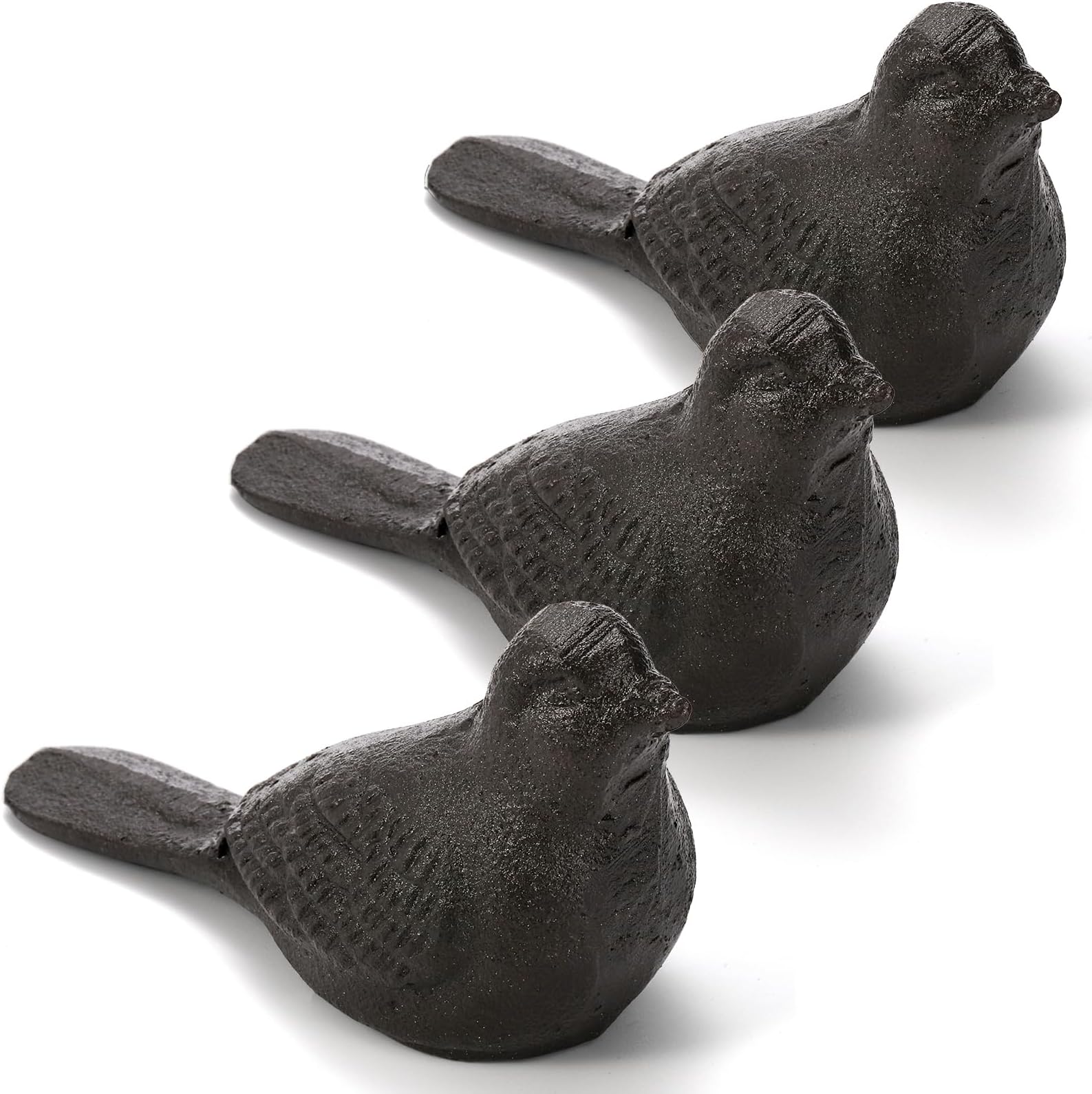 Amazon.com: ZOOFOX 3 Pack Cast Iron Door Stopper, Decorative Door Stop ...
