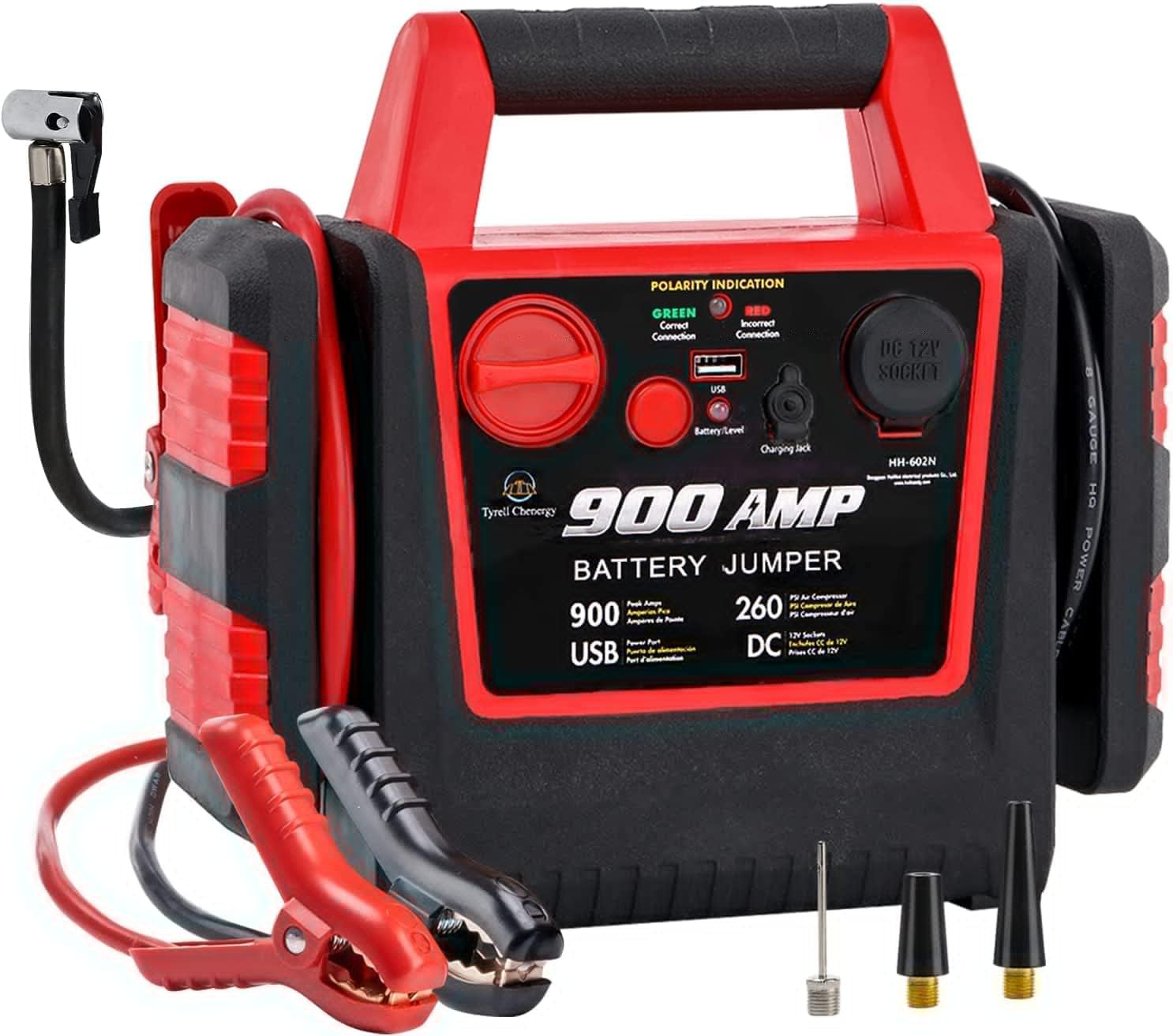 Amazon.com: TIREWELL Car Jump Starter Power Pack with Air Compressor ...