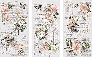 Rub on Transfers for Crafts and Furniture | 3 Design Sheets 6”x 12 ...