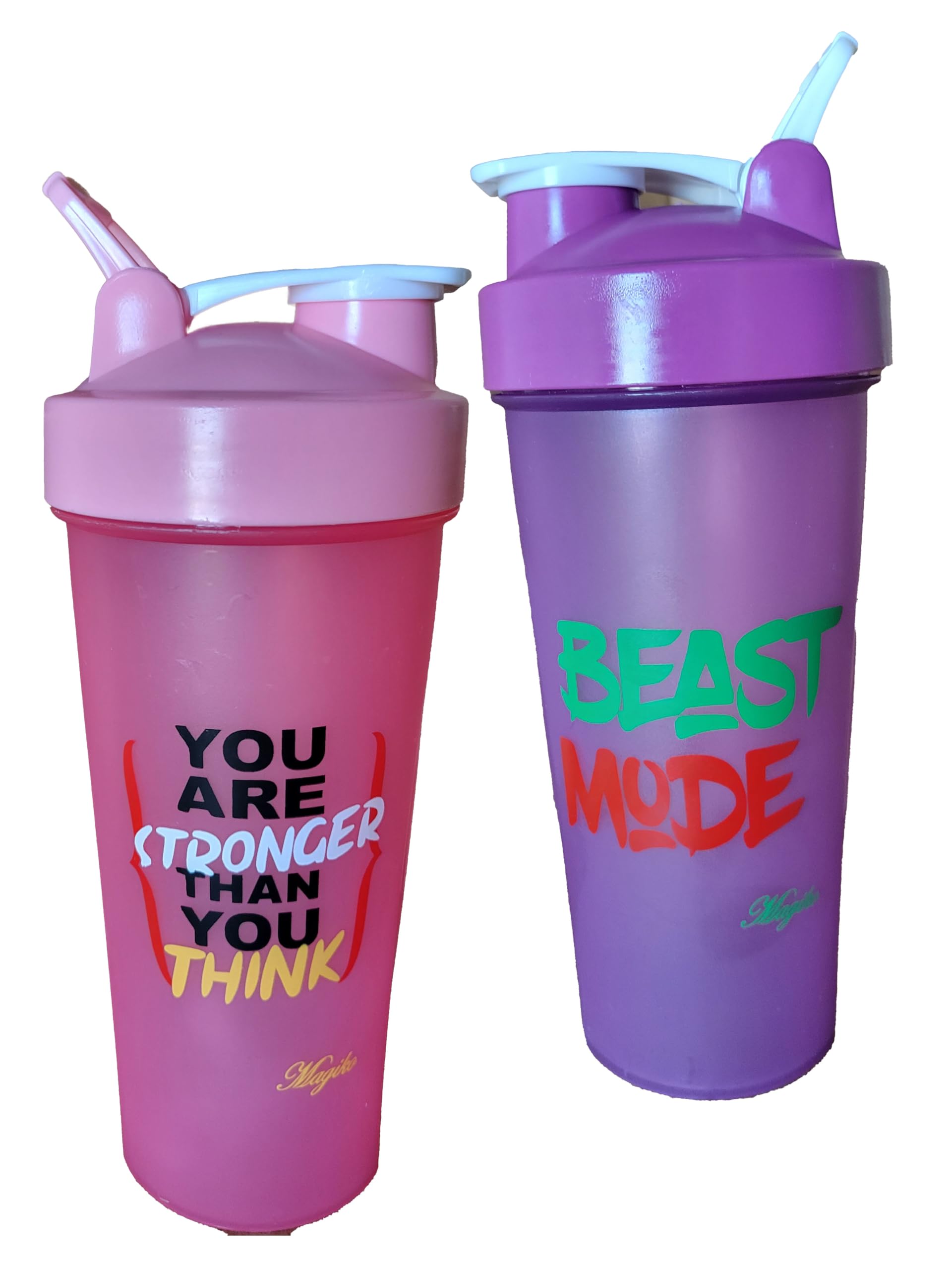 Amazon.com: Magiko Blender Shaker Bottles for Protein, 28oz Portable ...