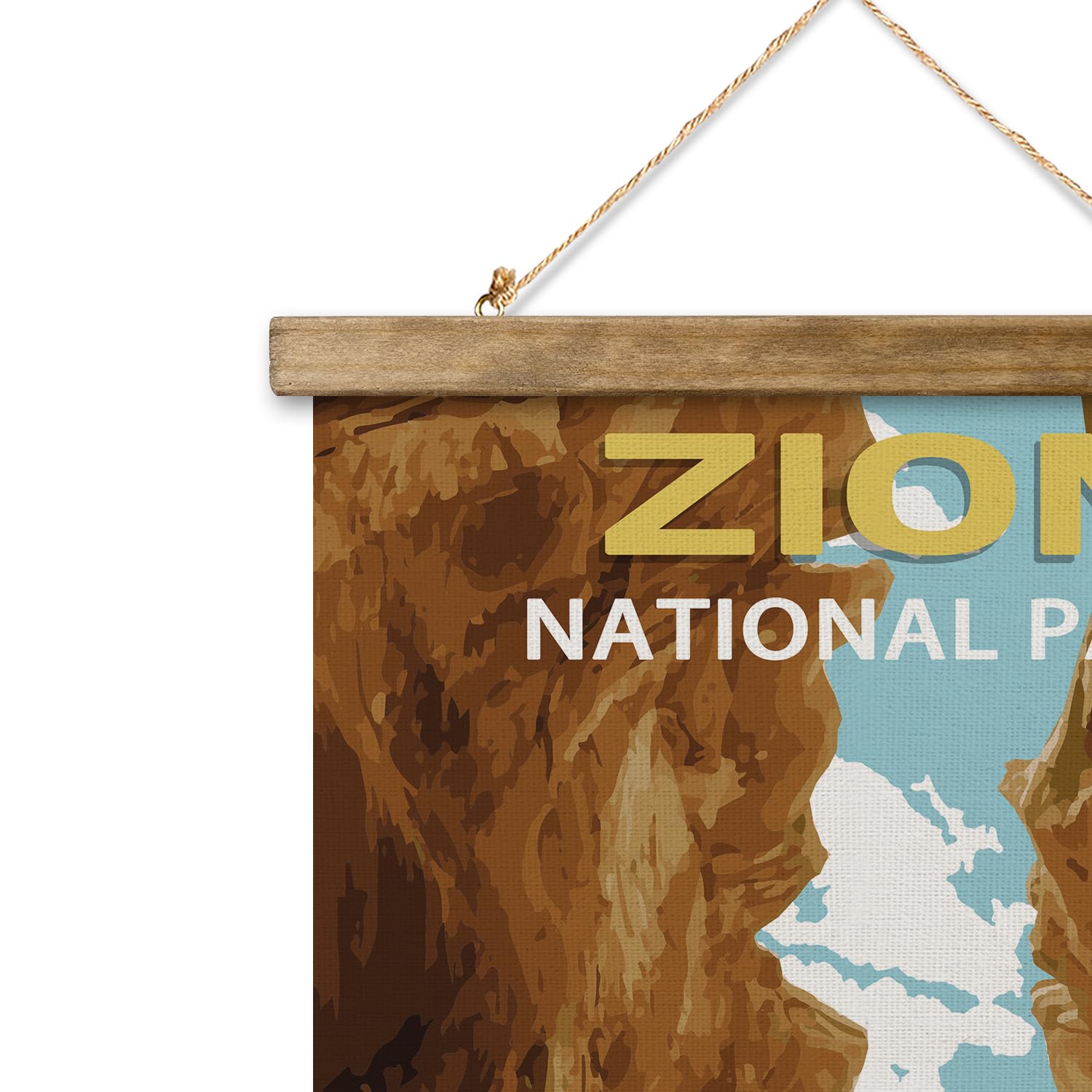 Snapklik.com : MIDEFINCH Vintage Zion National Park Poster