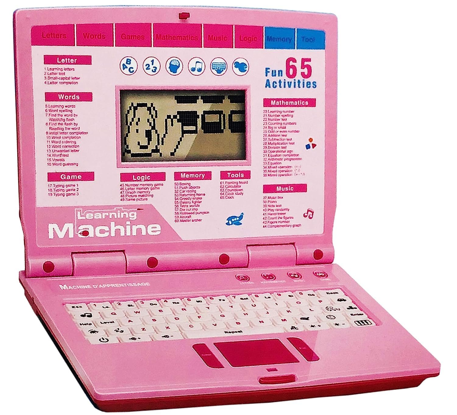 SHOWBIZZ Educational Laptop Computer Toy with Mouse for Kids Above 3 ...