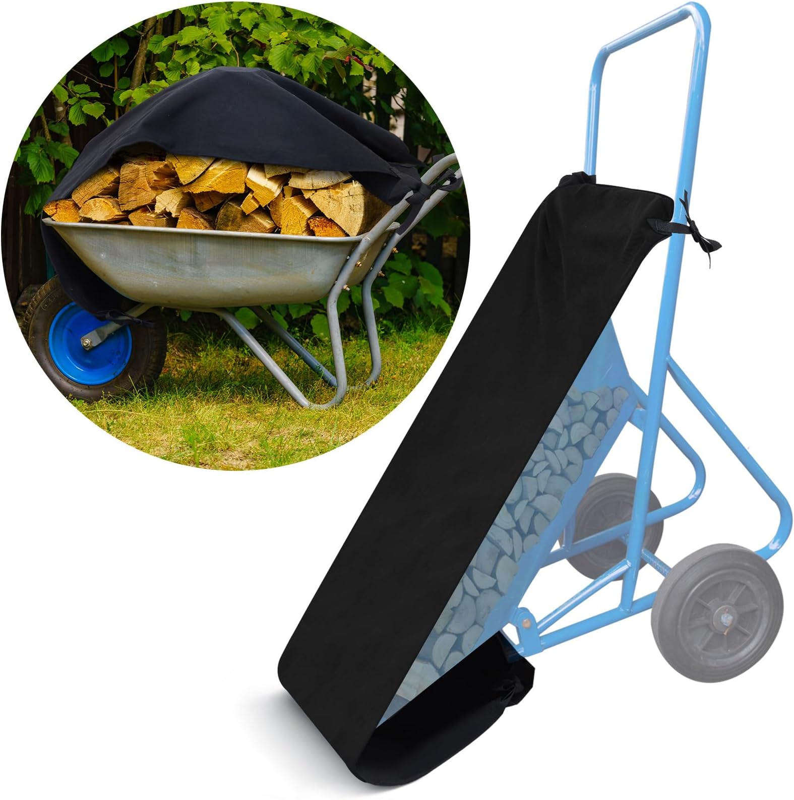 Amazon.com: GliCraft Wheelbarrow Firewood Carrier Canvas Cover ...