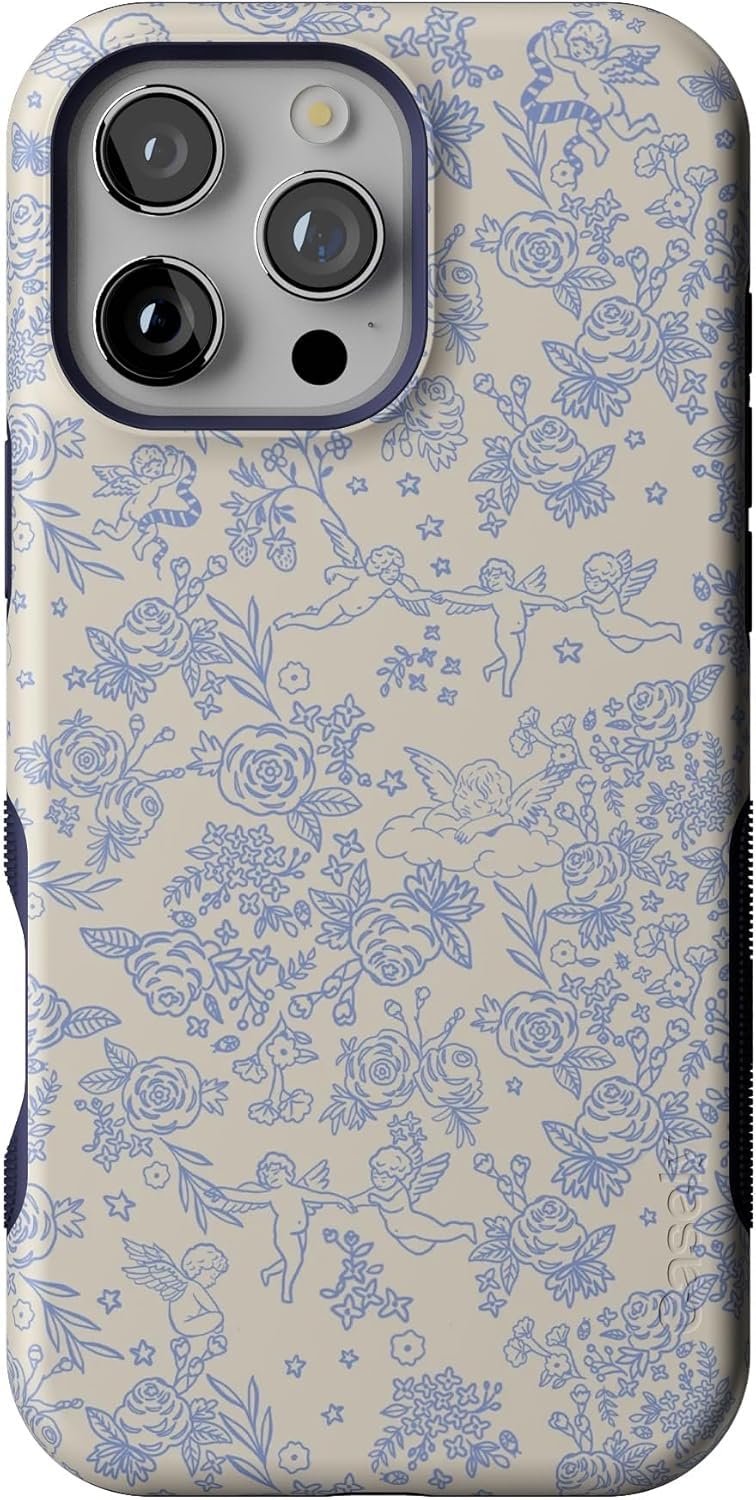 Amazon.com: Casely iPhone 16 Pro Case | Cupid's Canvas | Periwinkle ...