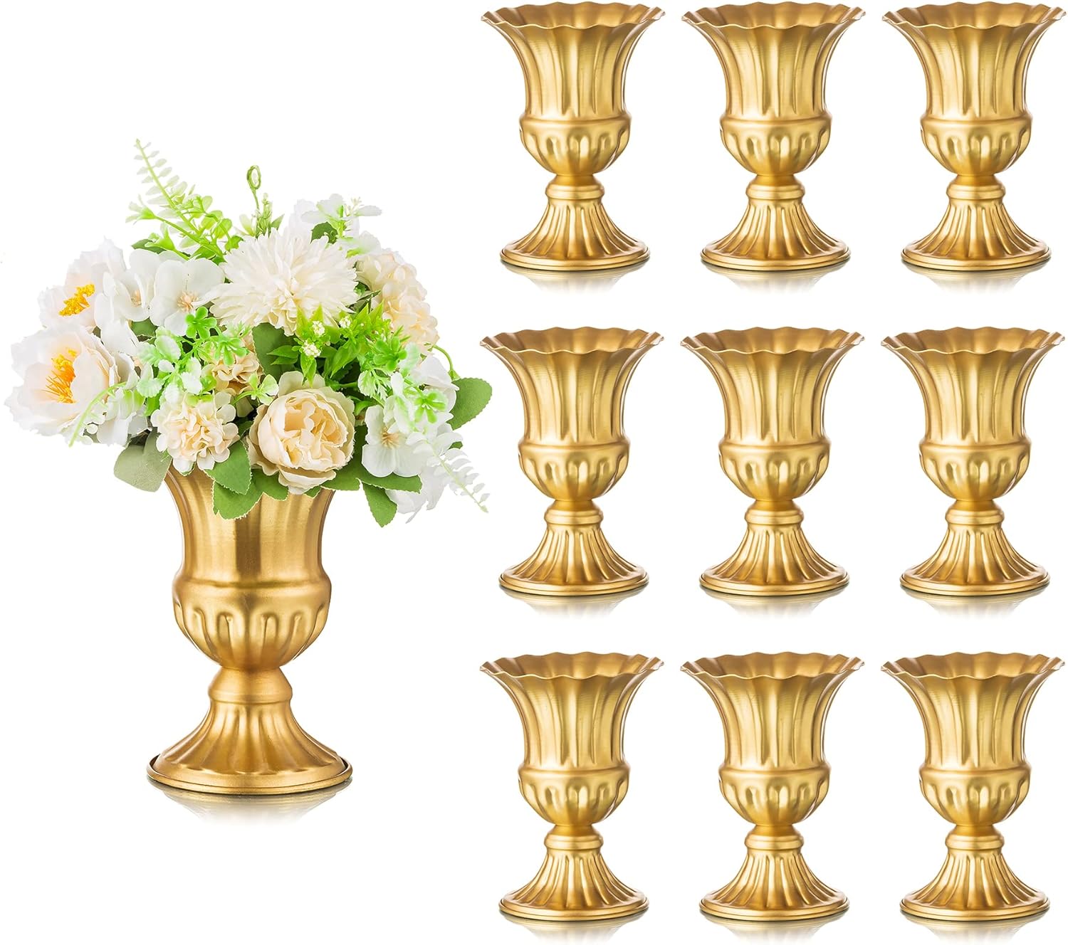 Amazon.com: Sziqiqi Metal Flower Arrangements Pot for Wedding Table ...
