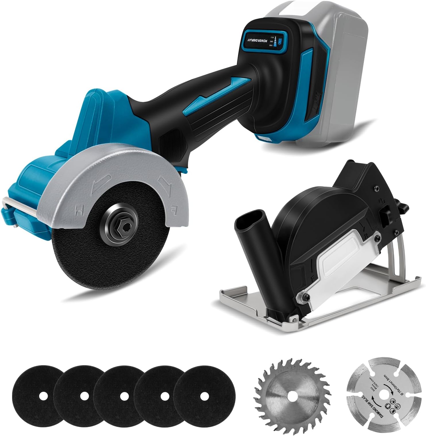 Cordless Mini Angle Grinder Compatible with Makita 18V Battery ...