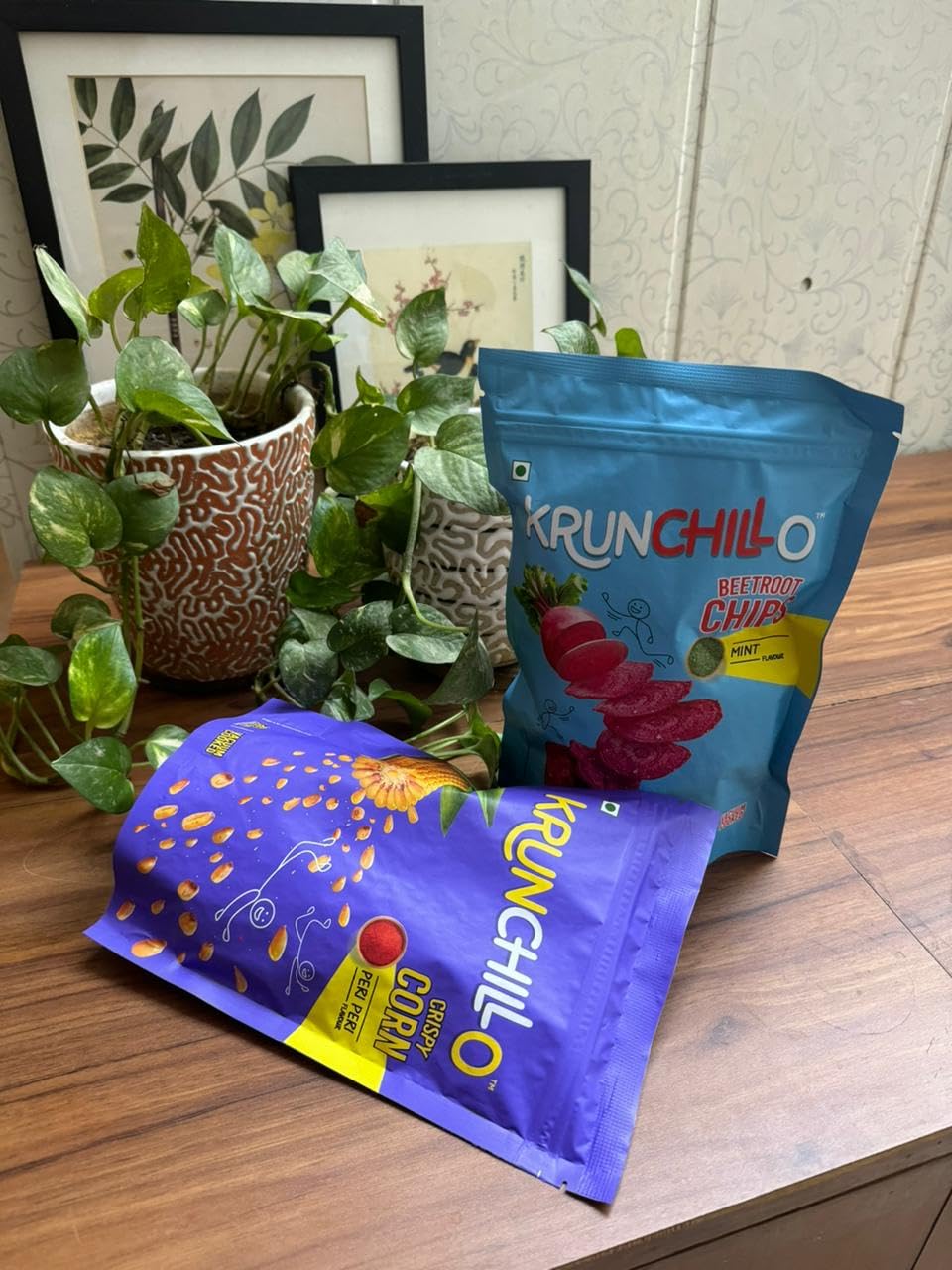 Krunchillo Crispy Corn (Pack of 3) - Peri Peri Flavour | Vacuum Fried | Healthy | No fat | No ...