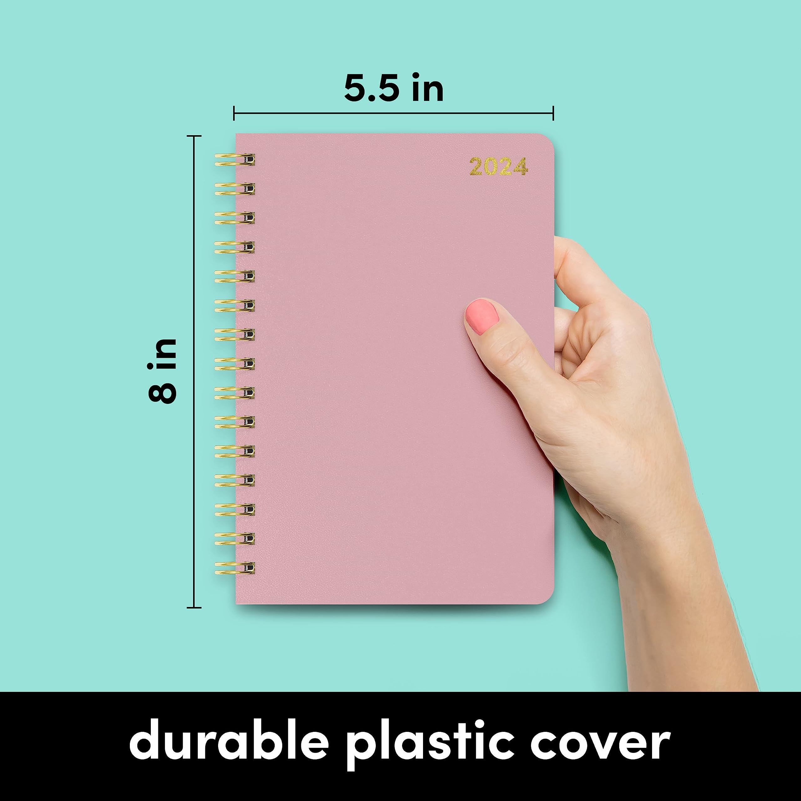 Snapklik.com : PAPERAGE 2024 Weekly & Monthly Spiral Bound Planner