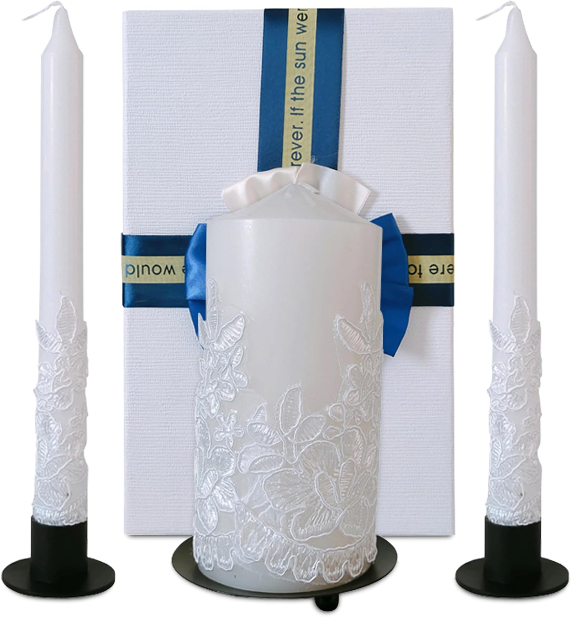 Amazon.com: Unity Candles for Wedding Ceremony Set with Holder, Wedding ...