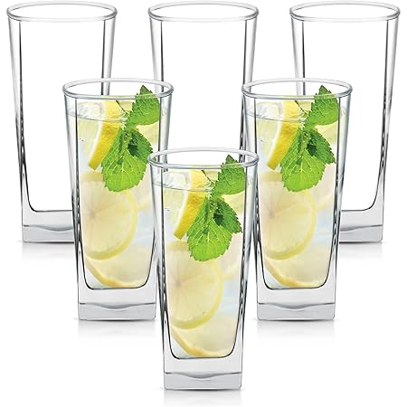 Treo By Milton Atlas Cool Glass Tumbler Set of 6, 264 ml Each ...