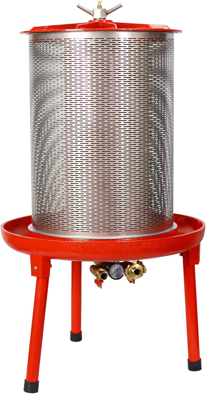 Amazon.com: 5.3 Gallon/20L Hydraulic Fruit Wine Press Stainless Steel ...