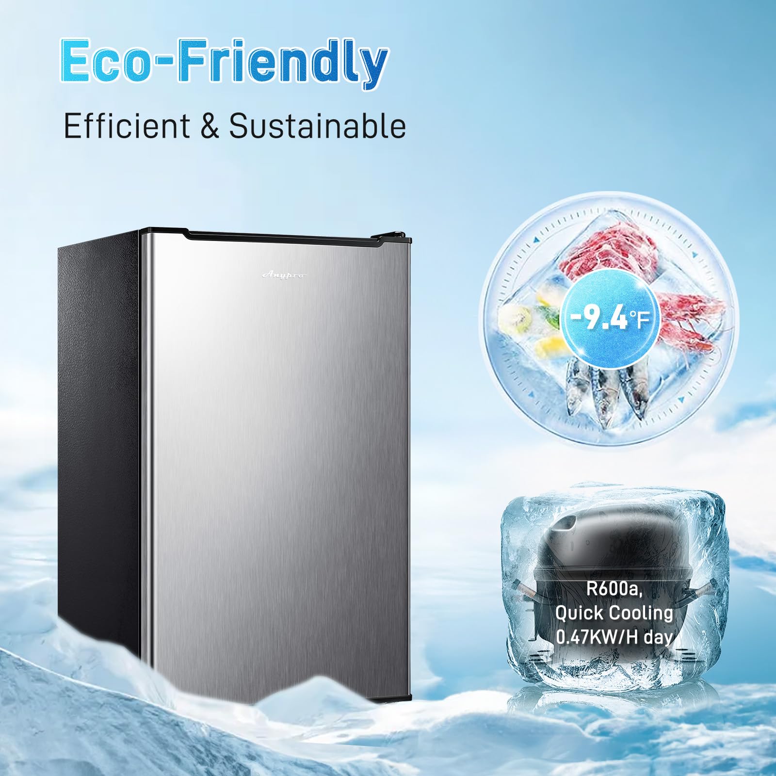 Upright Freezer 3 Cu.Ft Compa...B0CLRZBRTD | Encarguelo.com