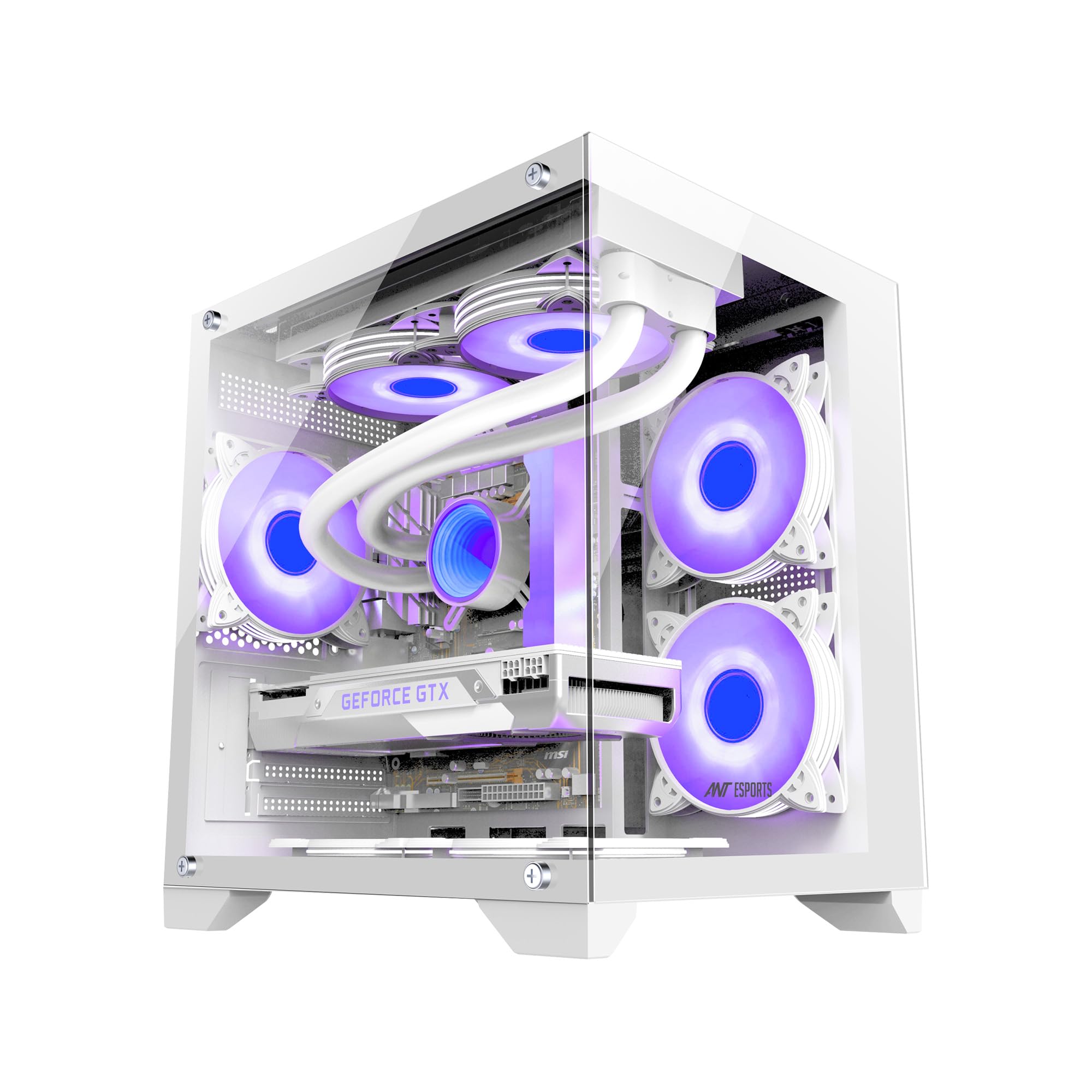 Amazon.in: Buy Ant Esports Crystal Z2 Mid-Tower Computer Case/Gaming ...