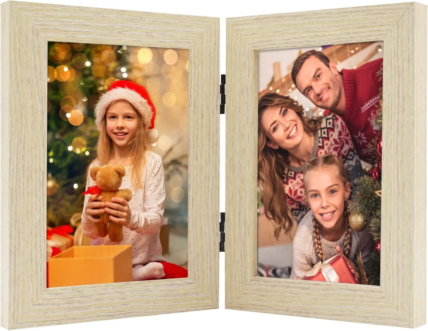 zig zag Double Picture Folding photo frame for table , Home D cor ...