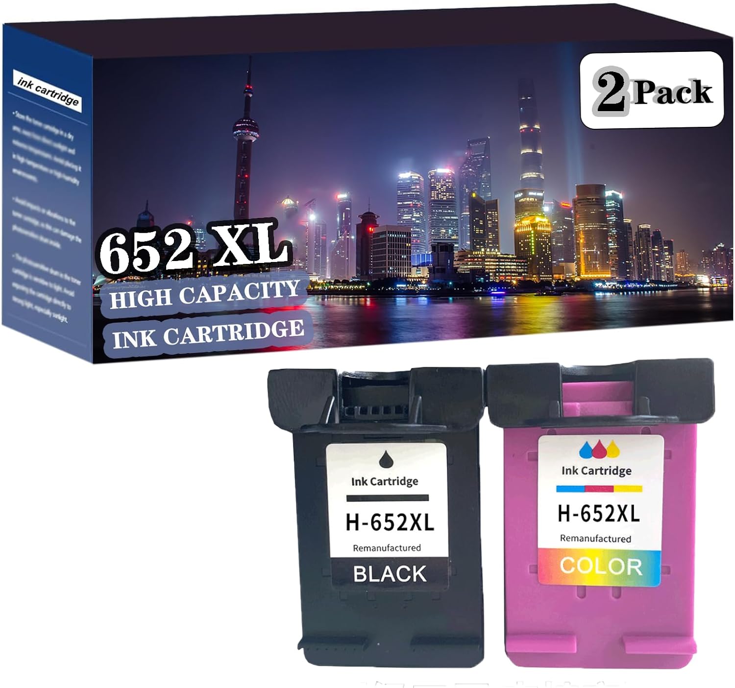 Amazon.com: 652 XL Black Ink Cartridge 652 XL Ink Cartridge Replacement ...