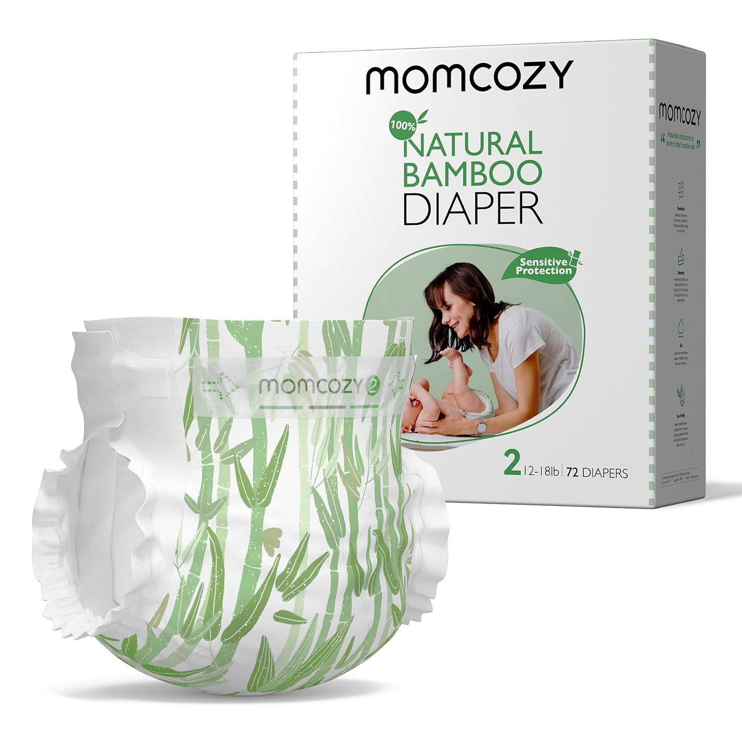 Amazon.com : Momcozy Baby Diapers, Natural Bamboo Diapers ...