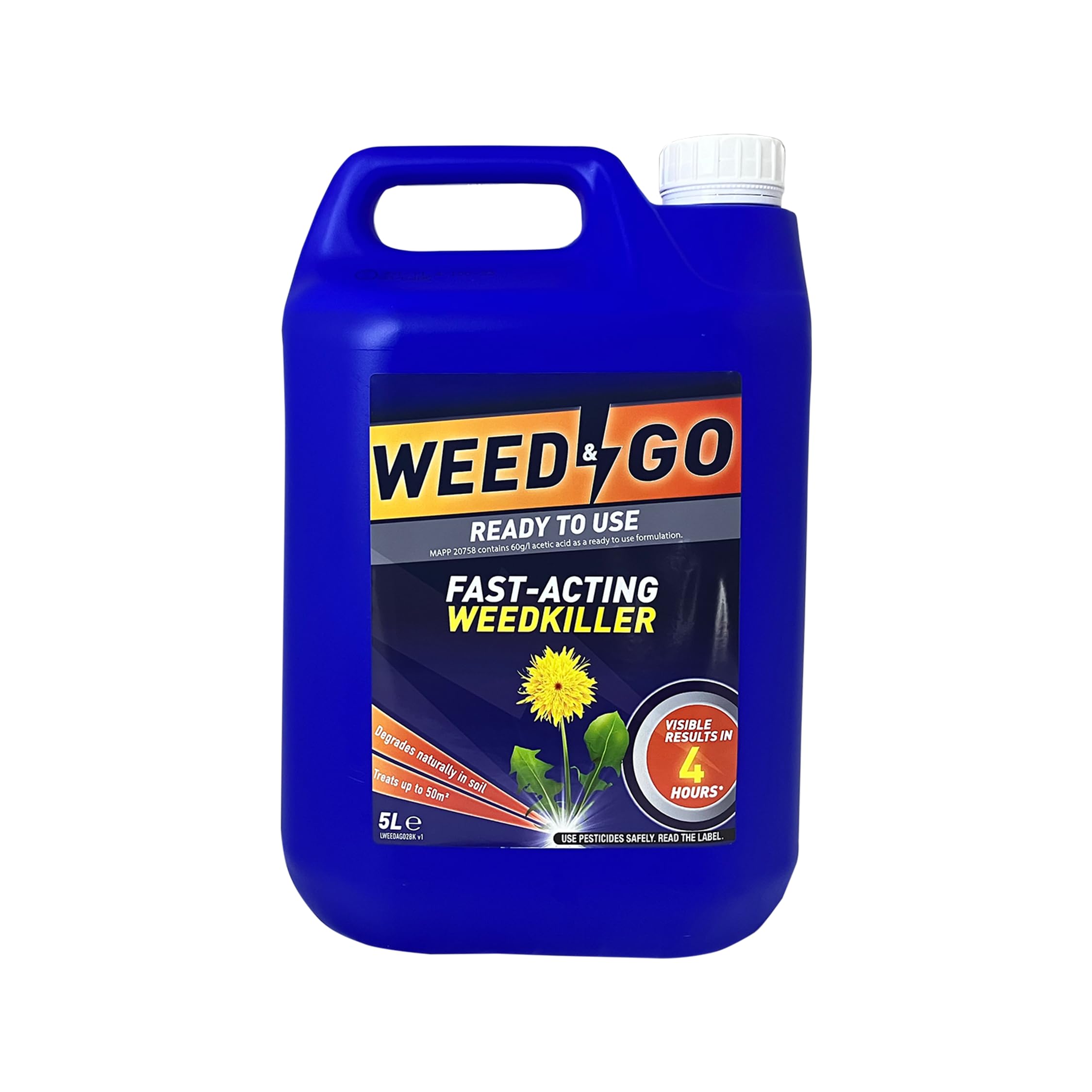 Weed & Go 5L Ready-to-Use Weedkiller - Fast-Acting Formula for ...