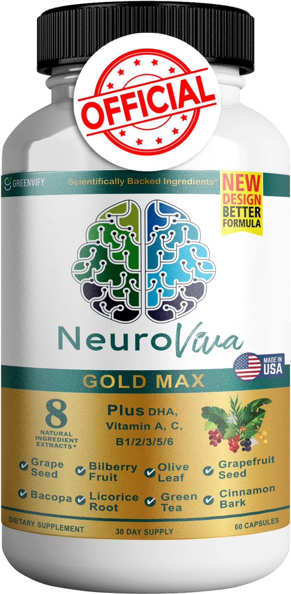 Amazon.com: Memotenz Brain Function Supplement - 2pck-60 Capsules ...