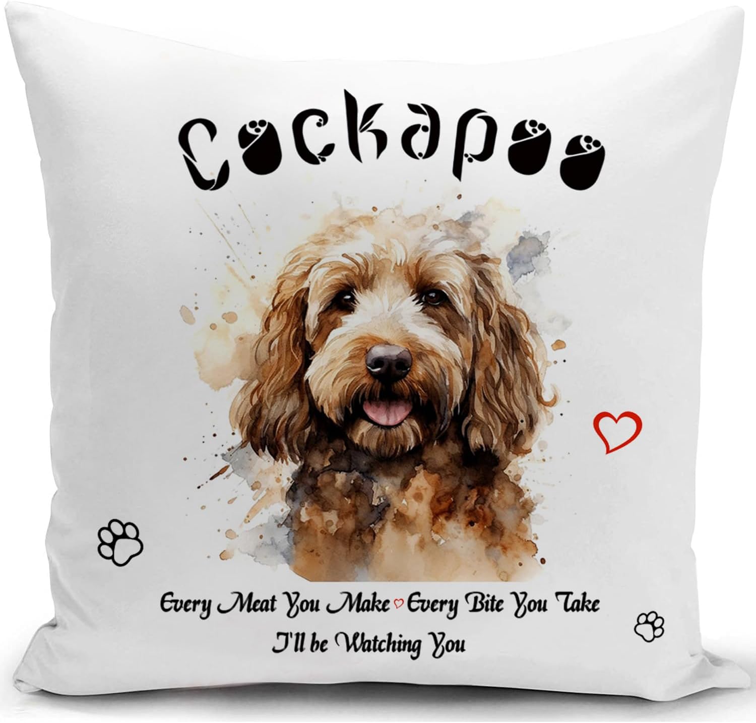 The Beach Stop Decorative Cockapoo Dog Scatter Cushion Cover | Home ...
