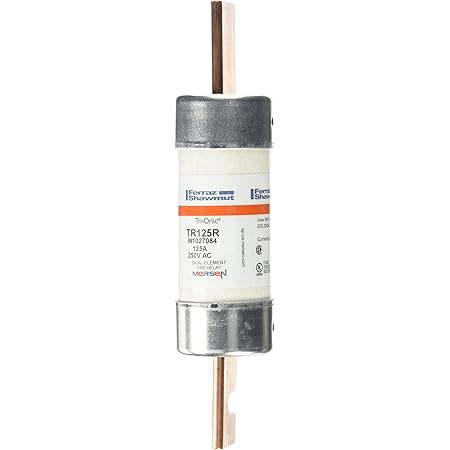 Mersen TR-R Tri-Onic Time-Delay/Class RK5 Fuse, 250VAC/250VDC, 200kA AC ...
