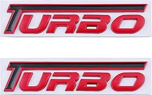 Amazon.com: 2Pcs Turbo Emblem Car Badges Sticker Decal Fit for Car Moto ...