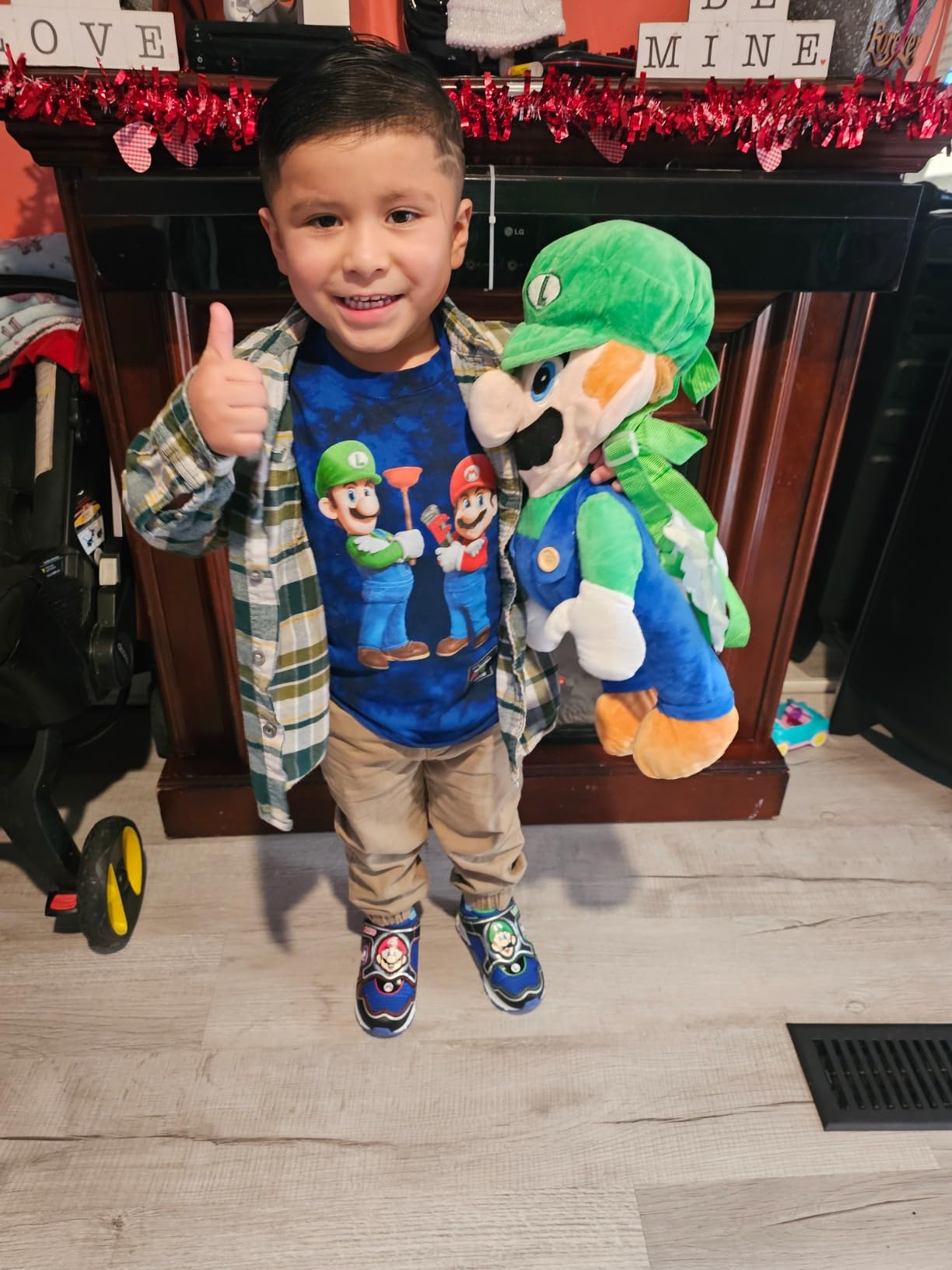 Amazon.com | SUPER MARIO Brothers Mario and Luigi Kids Tennis Shoe ...