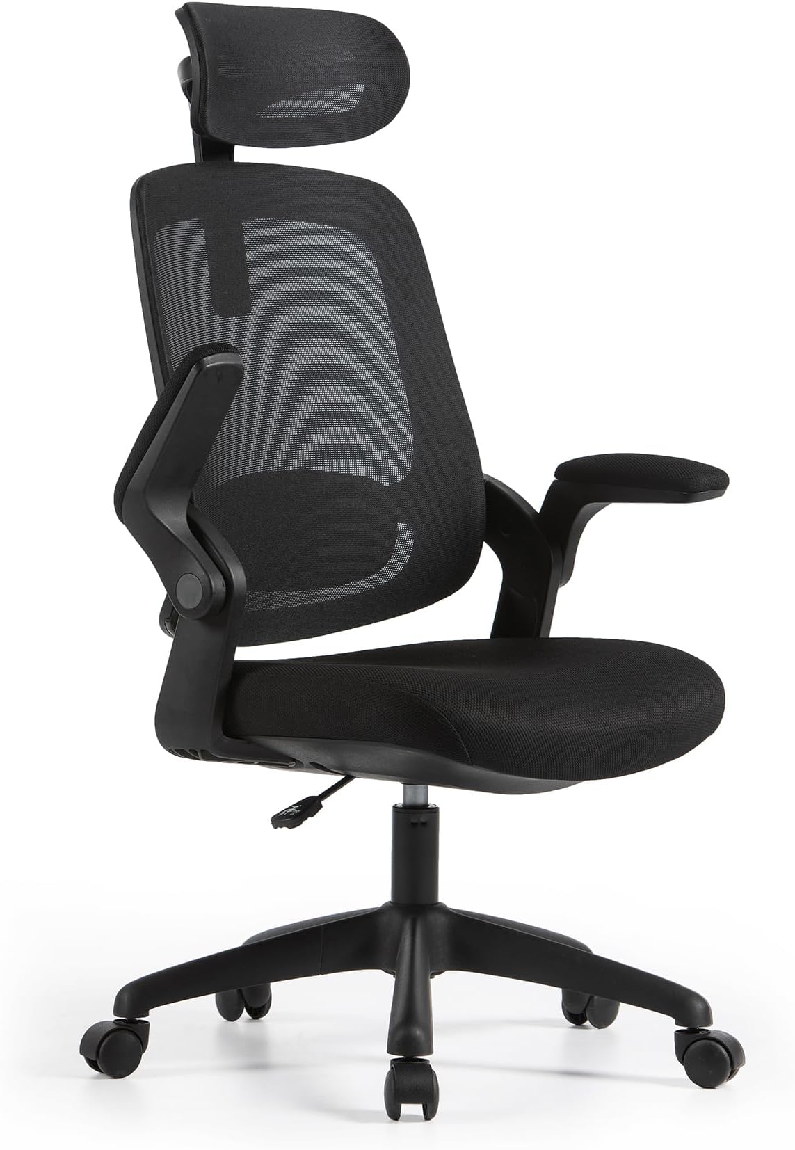 Zivella® Black Office Chair | Fireproof Fabric and High Density Foam ...