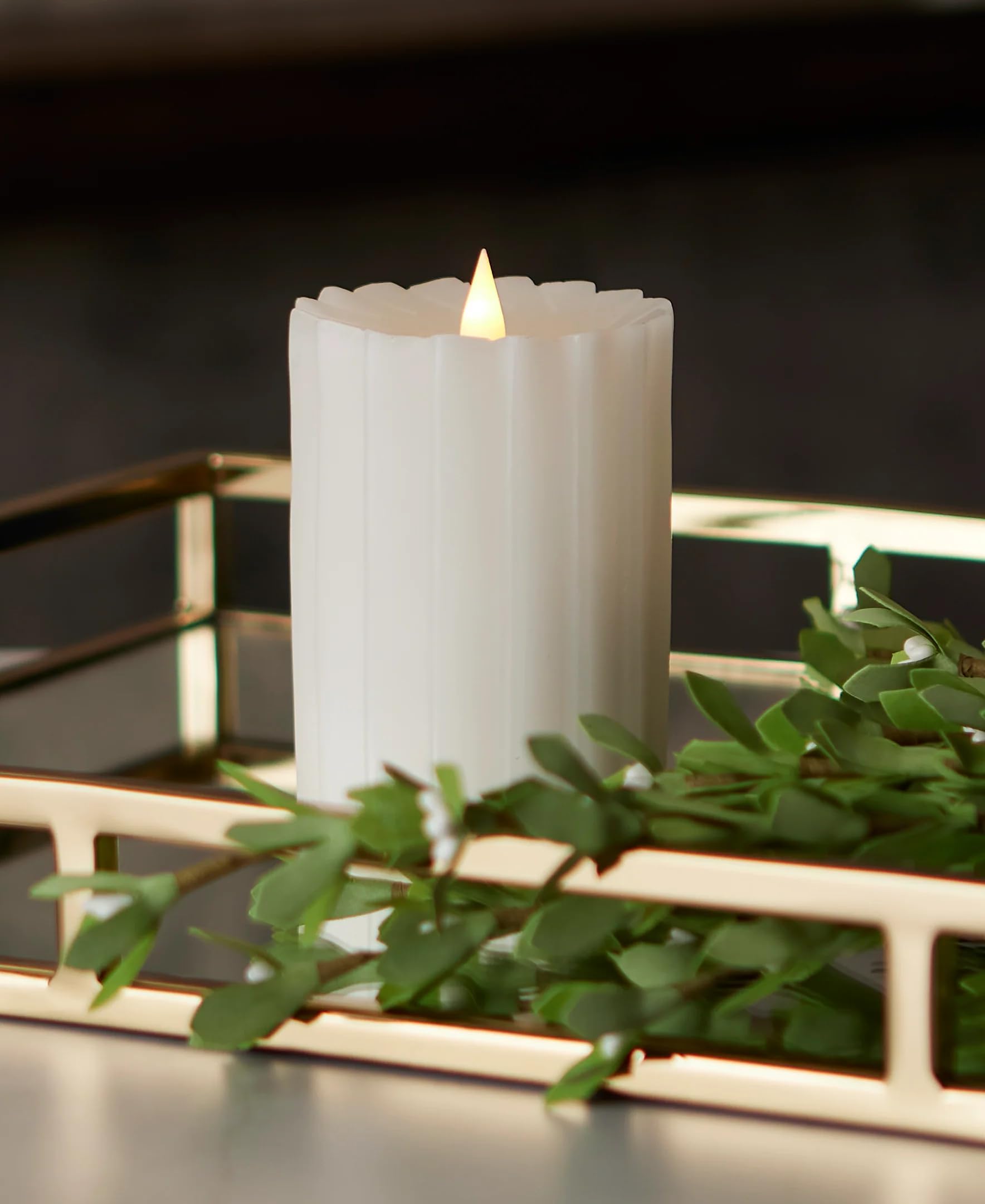 Amazon.com: Classic Motion Flameless Candle Ivory 4x8
