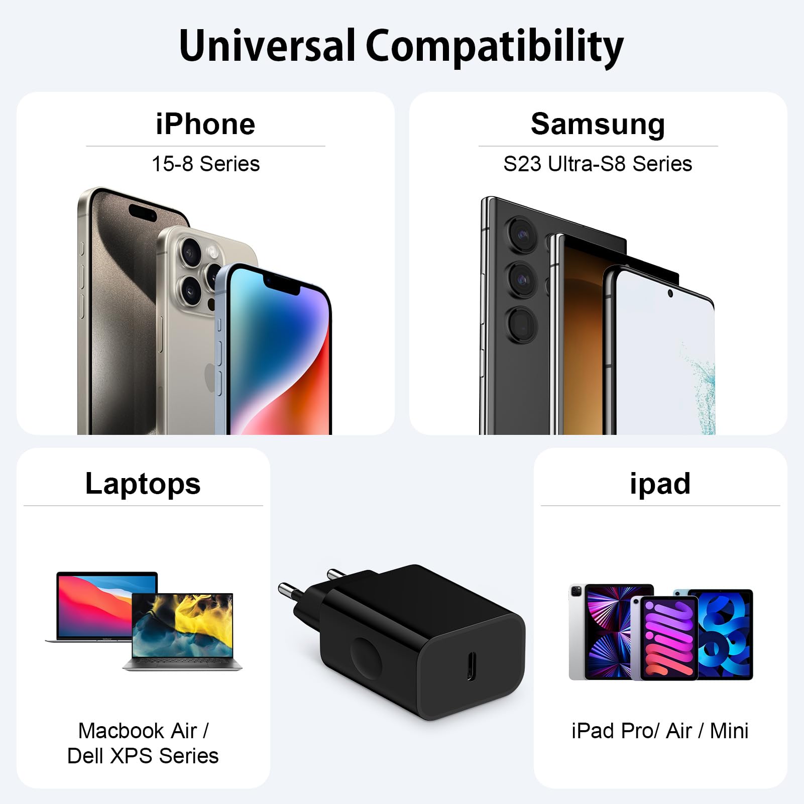 Snapklik.com : European Travel Plug Adapter For Samsung Galaxy S23 ...