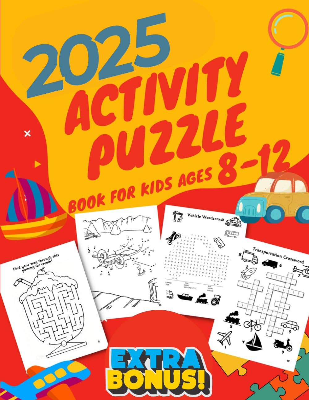 Ultimate Activity Puzzle Book for Kids Ages 8-12 Years: Mazes, Word ...