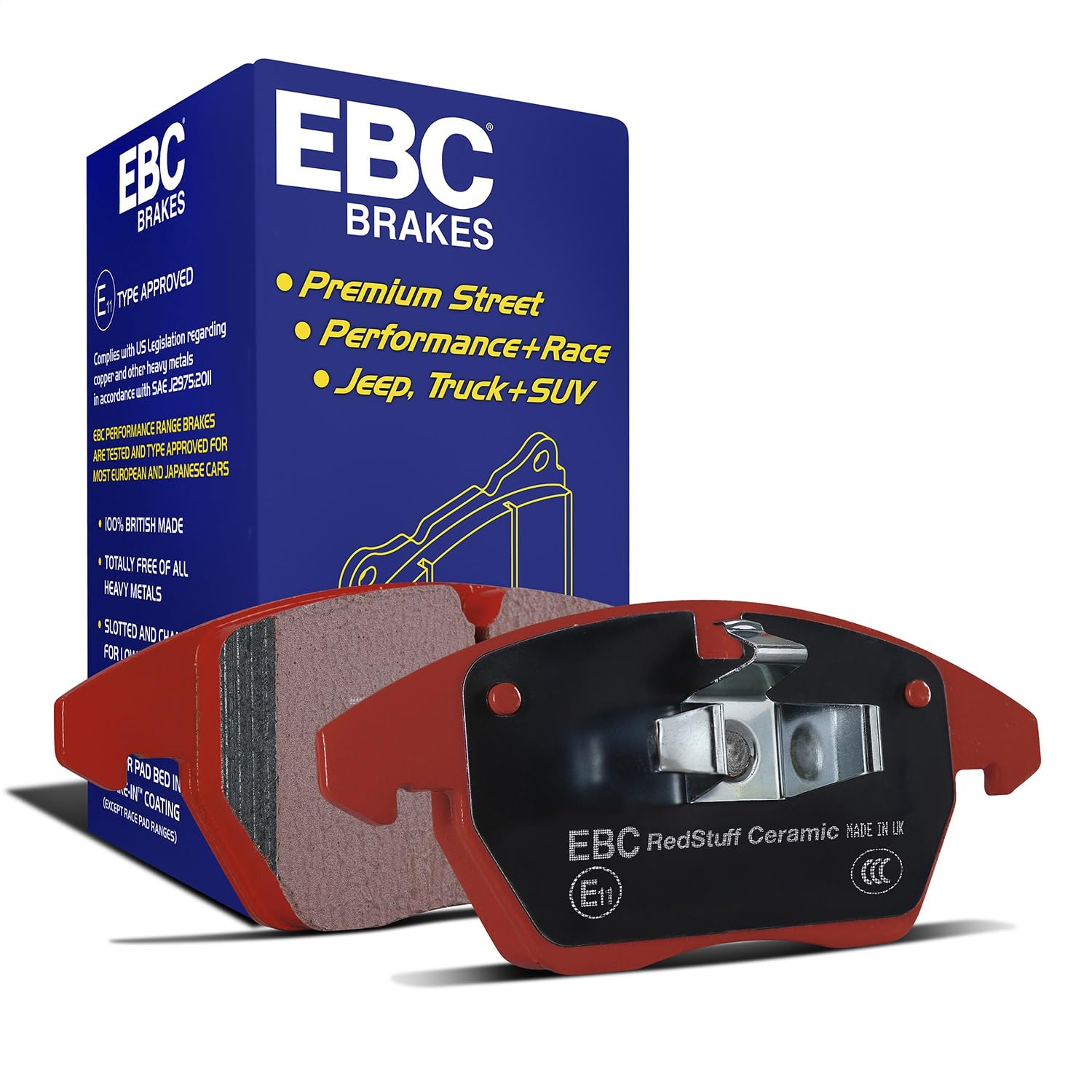 Ebc Brakes Dp31158c Redstuff Ceramic Low Dust Brake Pads 840655014348| eBay