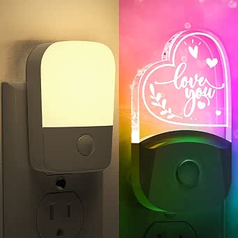 L LOHAS LED 2 Pack Night Lights & 1 Pack Love U Night Light - Amazon.com