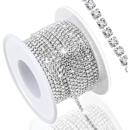 Amazon.com: Jerler 10 Yards Crystal Rhinestone Trim SS24/5.0mm, Close ...
