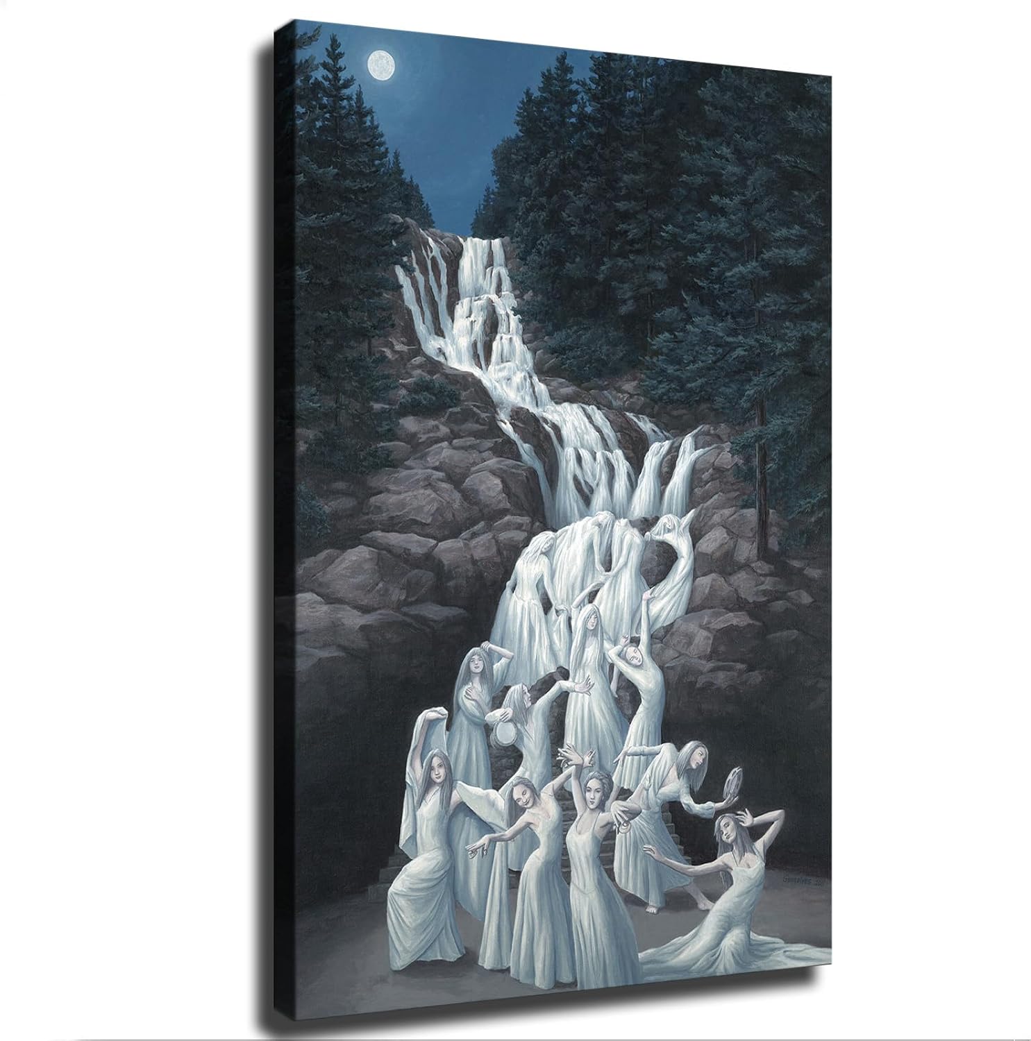 ELdtec Póster de baile acuático con ilusión visual surrealismo, moderno ...