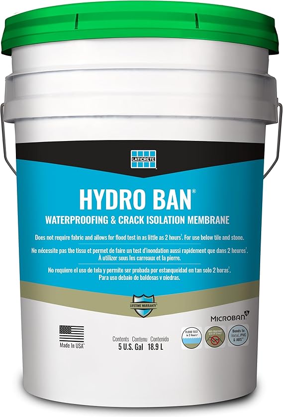 LATICRETE Hydro BAN® Easy to Apply Anti-Fracture Liquid Waterproofing ...